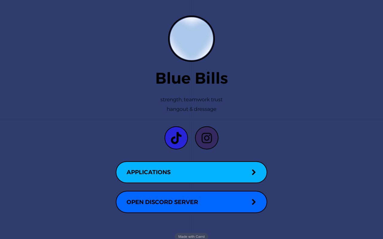 Blue Bills Form
